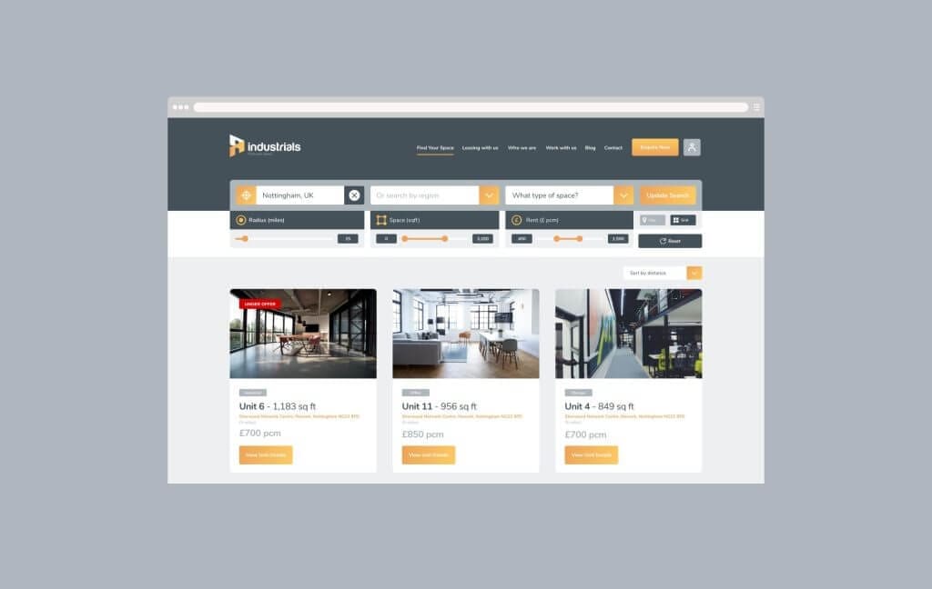 Brand & Website for Multi-let Industrial Provider Industrials | Crux